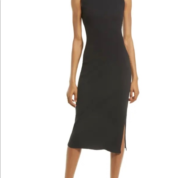 Treasure & Bond | Dresses | Treasure And Bond Rib Cutout Cotton Stretch ...